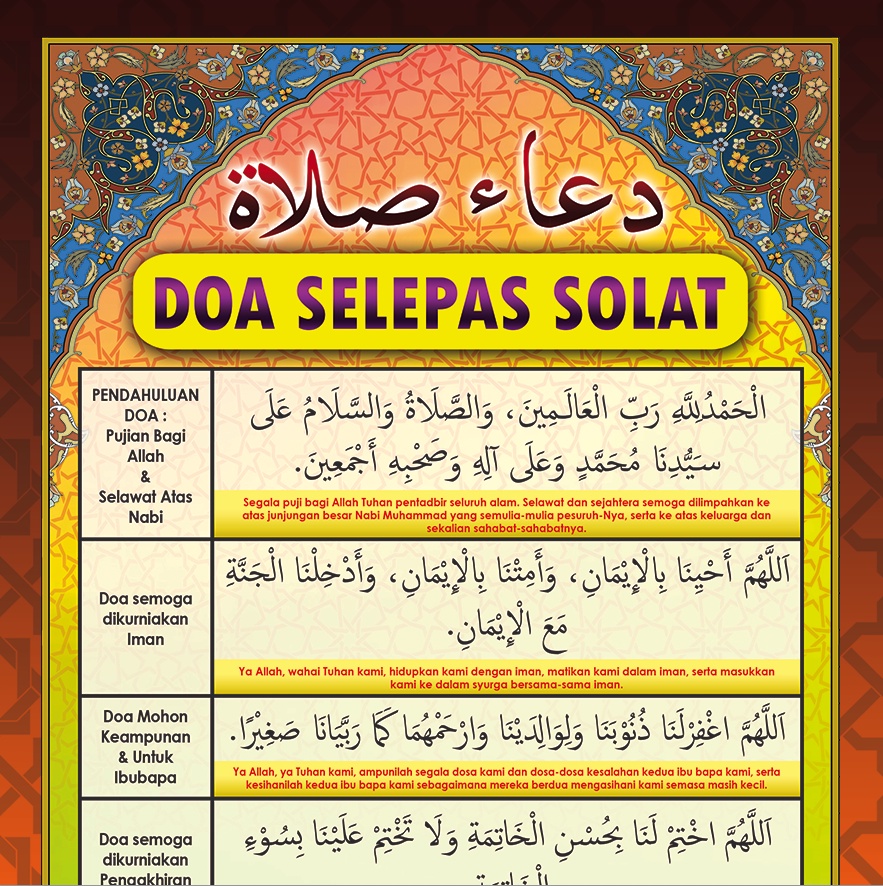 BANTING DOA SELEPAS SOLAT (DOA PILIHAN TERBAIK) & Doa dari Al-Quran ...