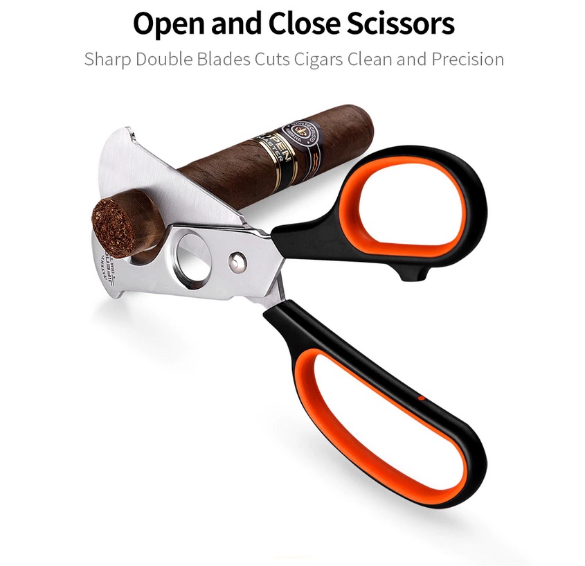 Jifeng Scissor Cutter Scoop Stainless Steel Scissor Humidor cutter ...