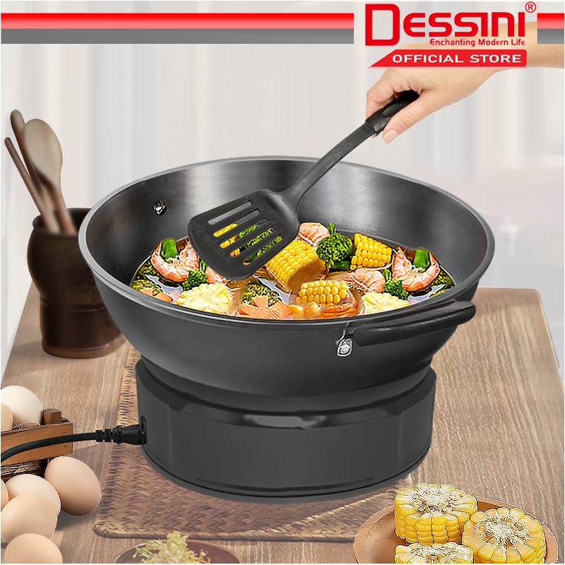 DESSINI ITALY Electric Cooker Steamboat Hot Pot Casserole Non Stick ...