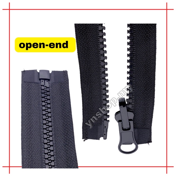 [32” 34” 36” 40” 50” 60”]Zip Jackete Open End Zipper / Zip Panjang ...