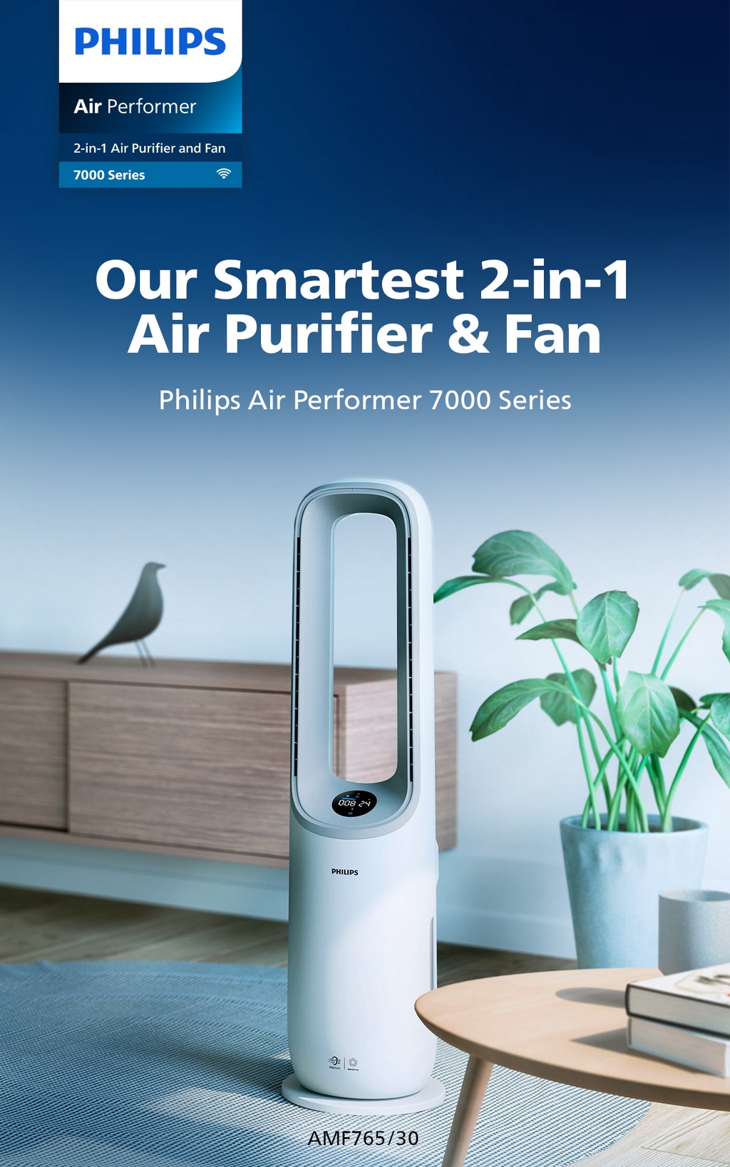 Philips Air Purifier and Fan Air Performer 7000 Series AMF765/AMF765/30 ...