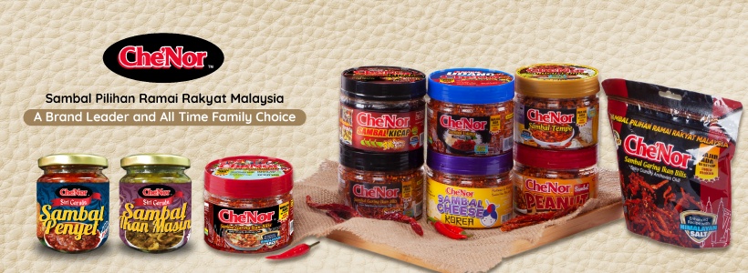 CheNor Sambal Original - 150g-300g (Flavor: Tempe, Peanut, Ikan Bilis ...