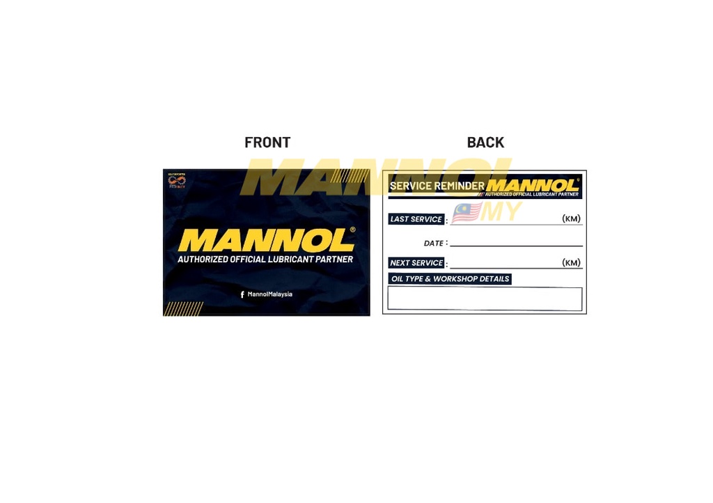 MANNOL Malaysia Mileage Sticker for Windscreen | Shopee Malaysia