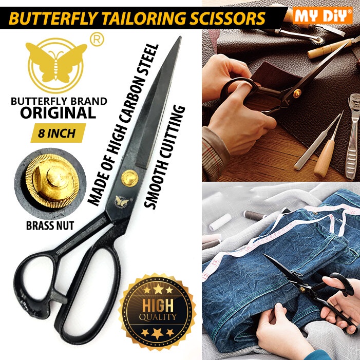 MYDIYHOMEDEPOT - Original BUTTERFLY Tailor Scissors 8 inch or 10 inch ...