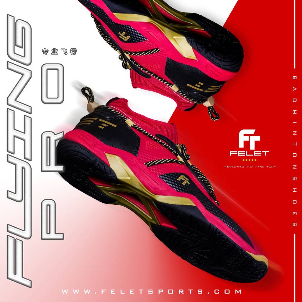 Felet Flying Pro Badminton Shoes Pro Series High End Kasut Badminton ...