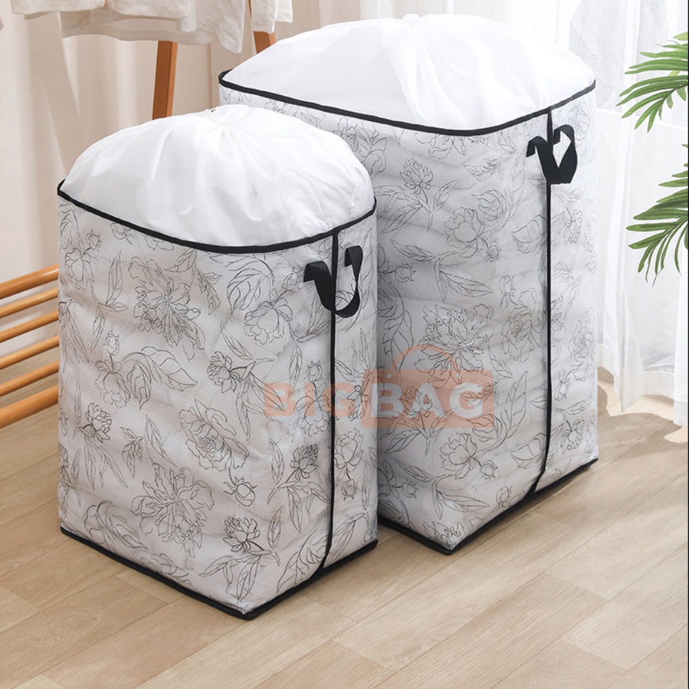 BIG BAG Clothes Storage Bag With Zipper Beg Toto Comforter Bag Blanket ...