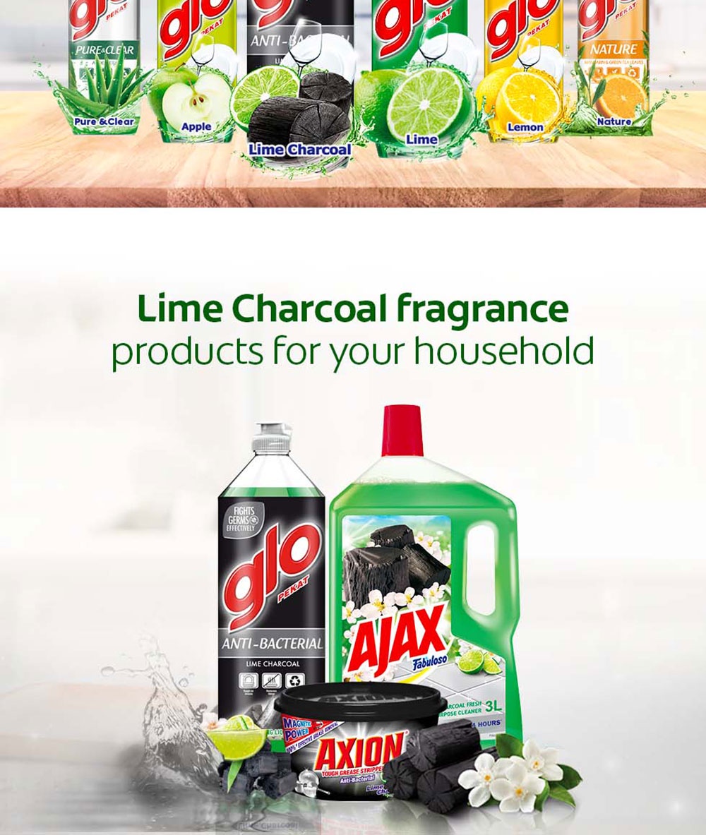 Glo Active Foam Lime Charcoal Dishwash Liquid 1.2L | Shopee Malaysia