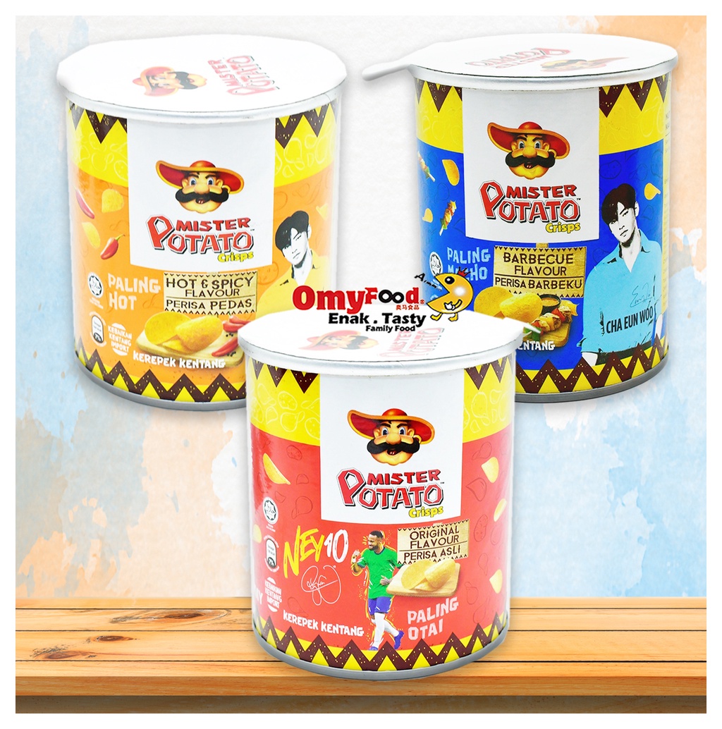 40g Mister Potato Crisps Chip [Hot & Spicy/Barbecue/Original][OmyFood ...