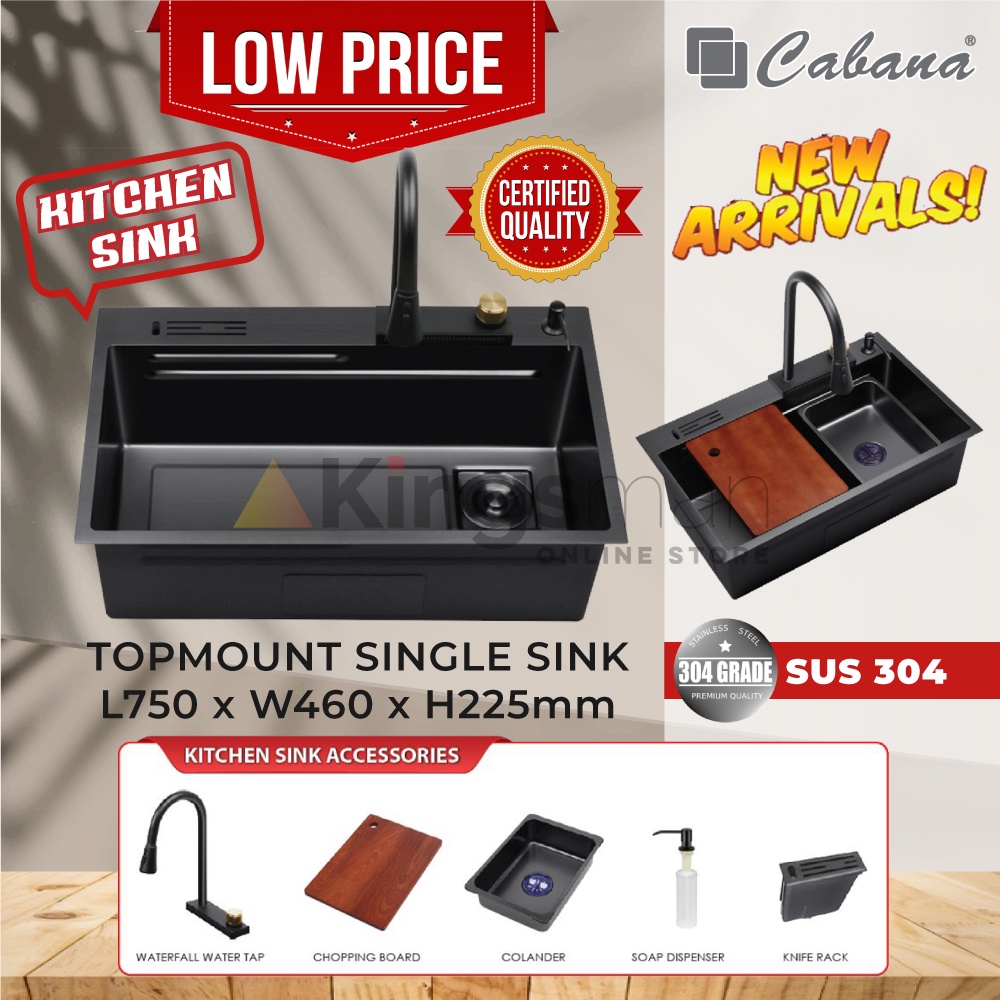 [Kingsman] Cabana Multifunction HoneyComb Kitchen Sink Undermount ...