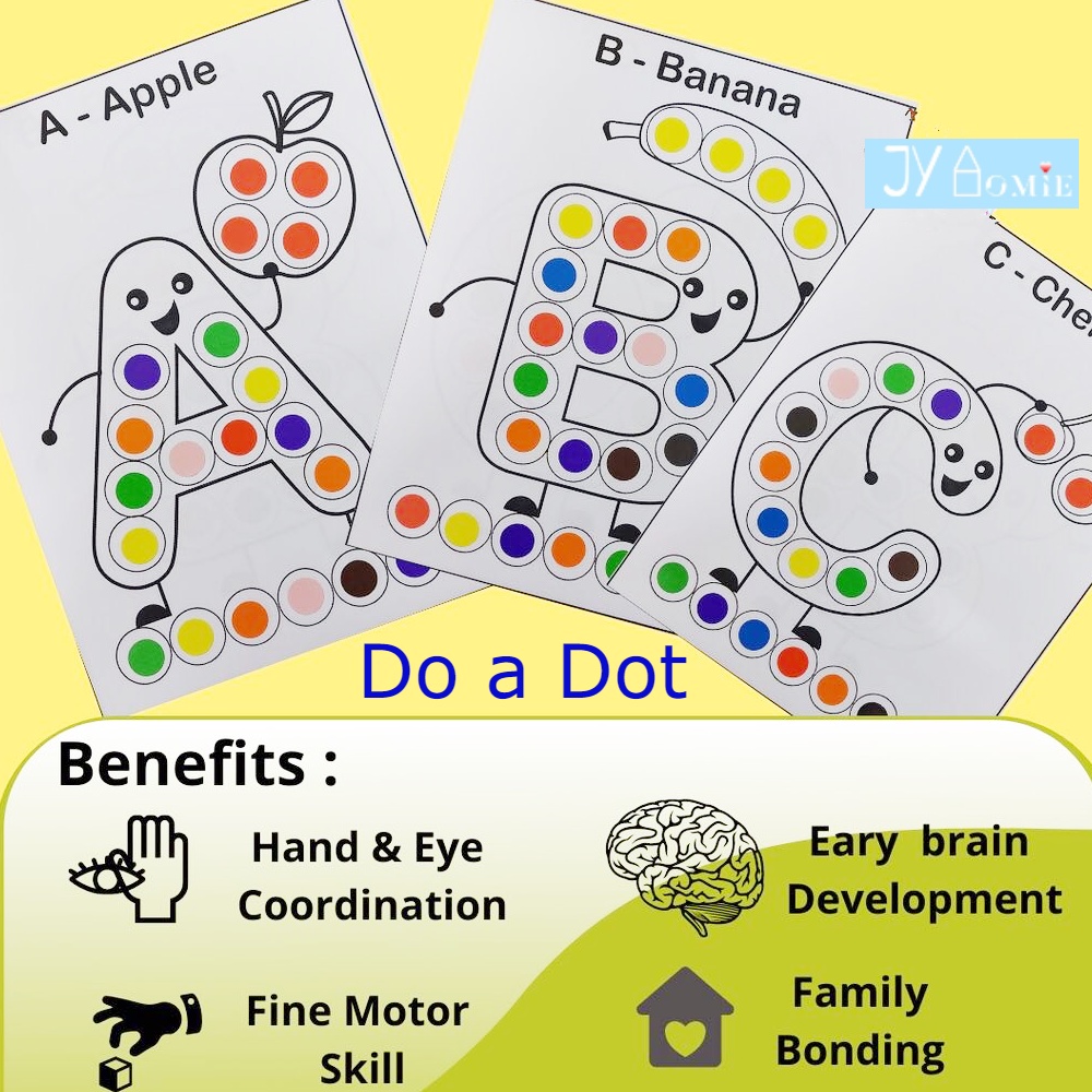 ABC Puzzle ABC Spelling Game Sticker ABC Letter Kid Puzzle Mainan ABC ...