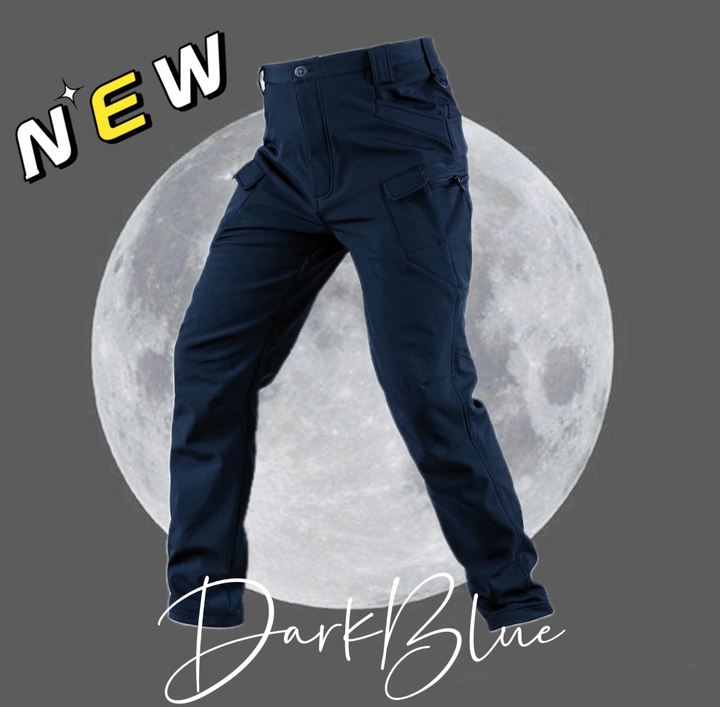 Tactical Pants Biru Gelap with belt Stretch Men Taktikal Pants Seluar ...