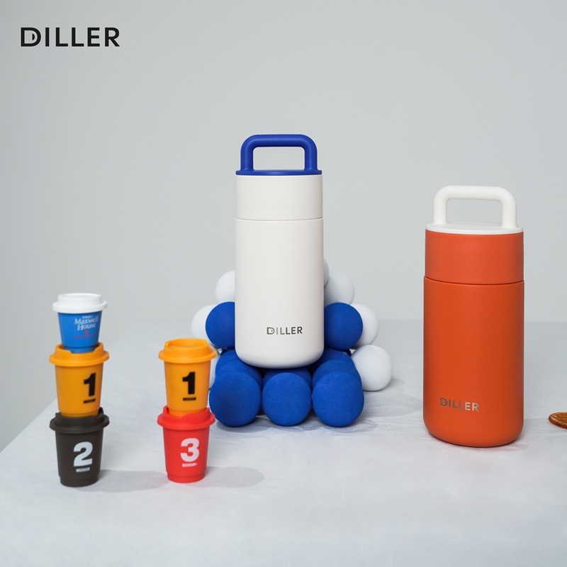 Diller SUS316 Vacuum Thermos Flask Insulated Water Bottle Coffee Travel ...