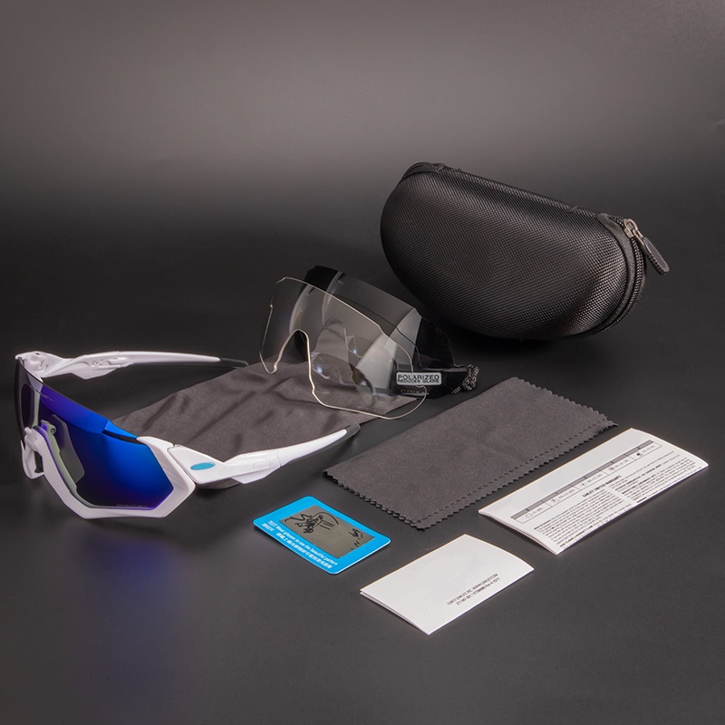 2025 Men Women Polarized 3 Lens Cycling Glasses Sunglasses MTB Eye ...