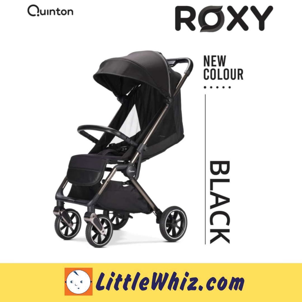 Quinton Roxy Stroller - Black | Auto Fold | Compact | 0-22kg | Warranty ...