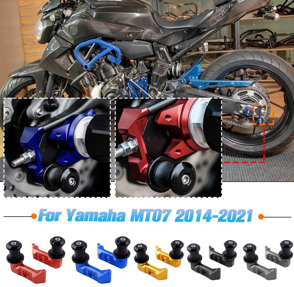 Ultrasupplier MT07 FZ07 MT FZ 07 Rear Wheel Fork Axle Chain Adjuster ...