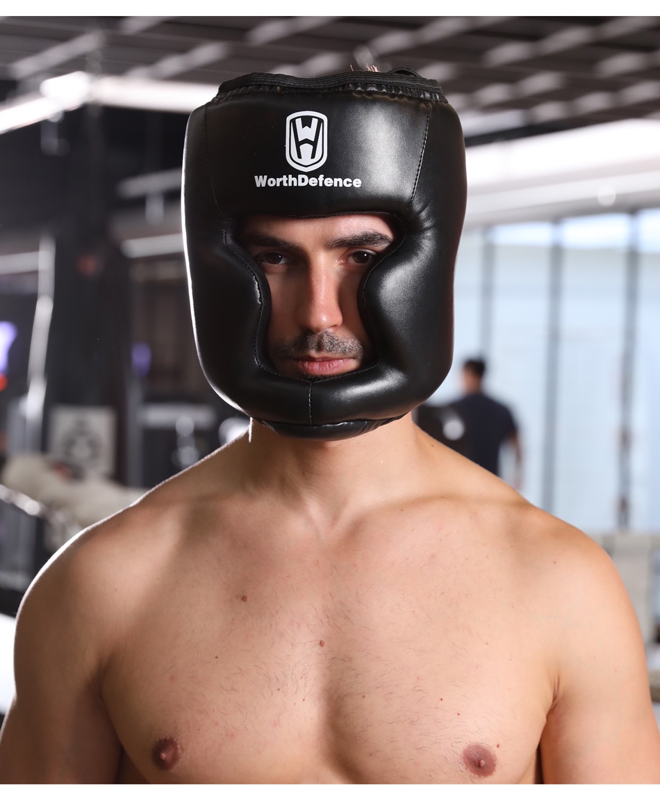Worthdefence Kick Boxing Helmet PU Karate Muay Thai Guantes De Boxeo ...