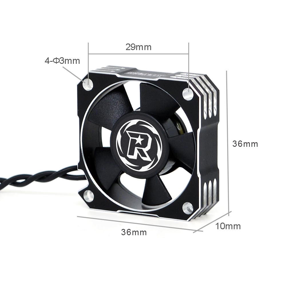 Rocket 35mm Aluminium HV Cooling Fan 21000 RPM for RC Motor ESC Surpass ...