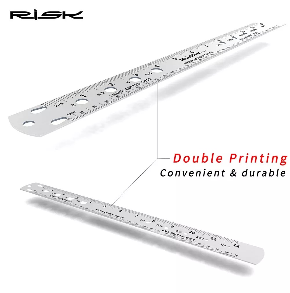 RISK Spoke Ruler Measure Spokes Length & Thickness Ball Bearing Crank ...