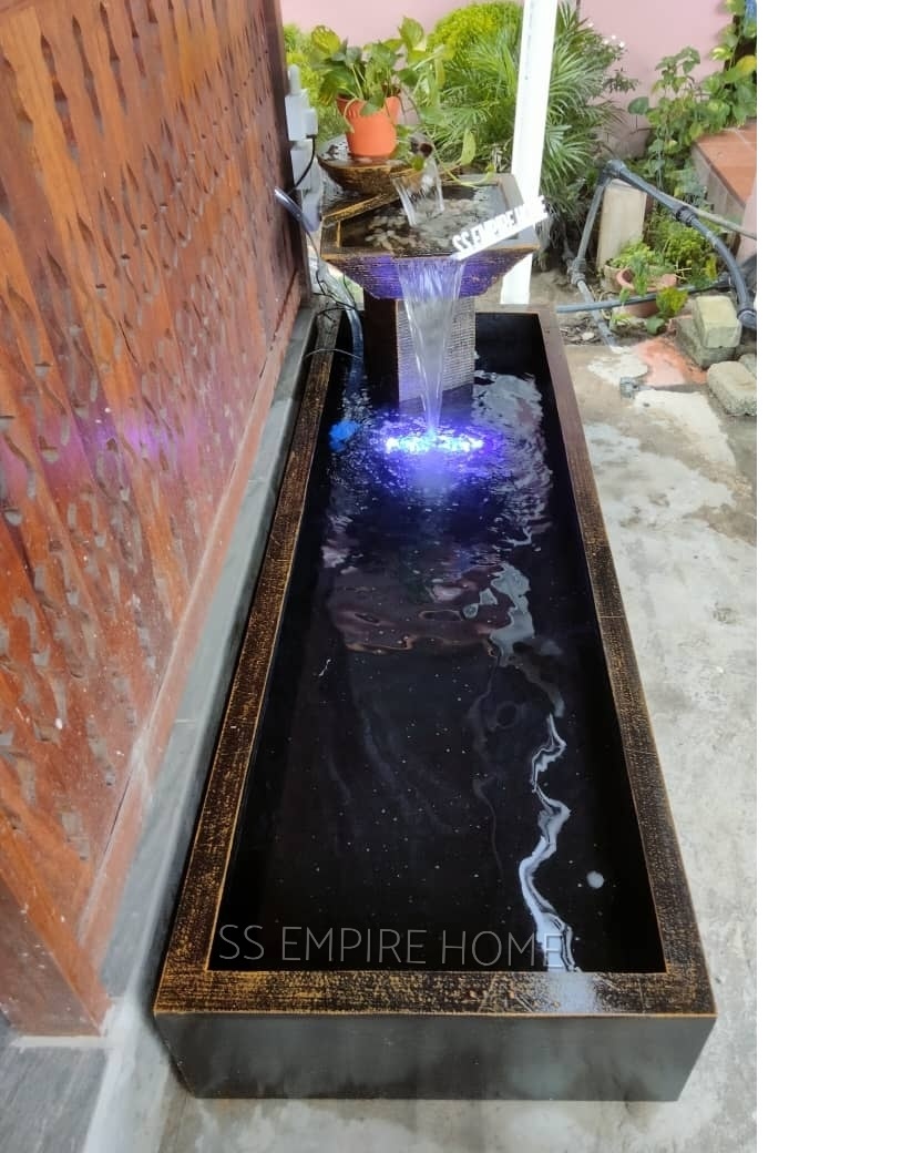 S60 Yellow 6x2 Feng Shui Water Pond Fountain Kolam Air Sandstone Garden ...