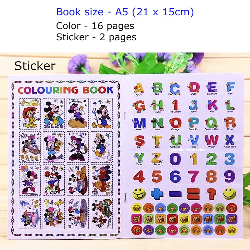 Coloring Book for Kids Color Book Sticker Book Children Book Colour ...