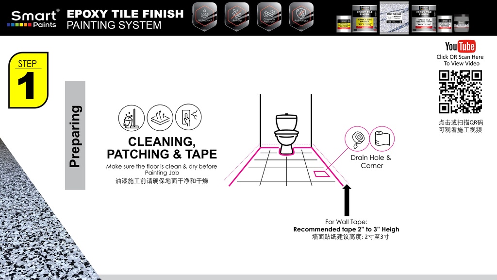 Smart Epoxy Tile Flake (1KG) | Shopee Malaysia