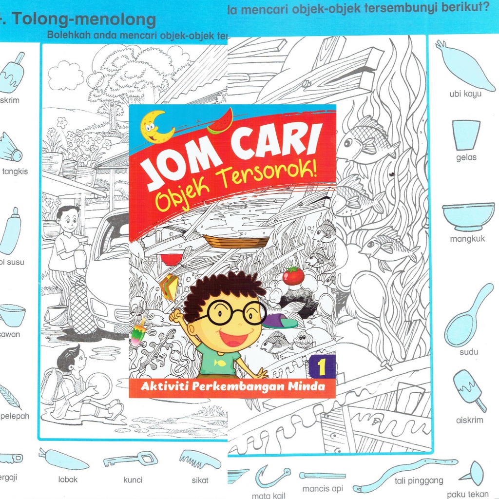 Jom Cari Objek Tersorok Cari Gambar Tersembunyi Buku Aktiviti Lapang ...