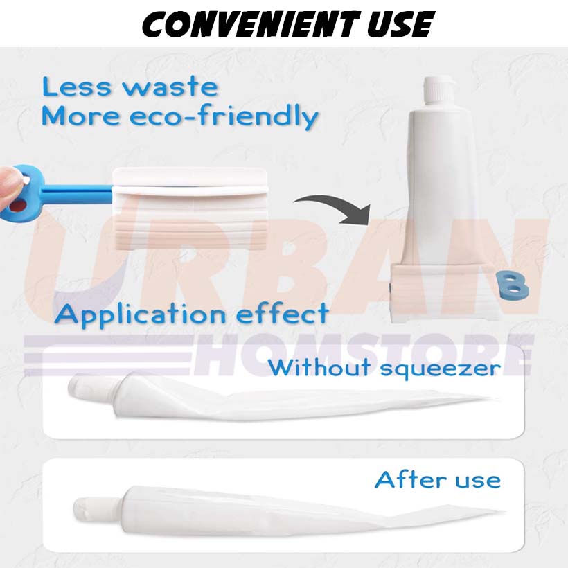 Toothpaste squeezer Toothbrush holder Durable easy rotation toothpaste ...