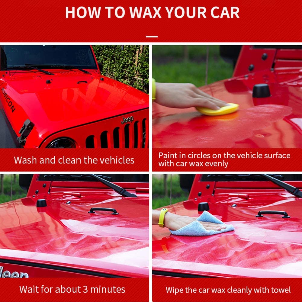 Wilson Car Polish Wax 260g 【 FREE Washable Sponge 】 Remove Dirty Mark ...