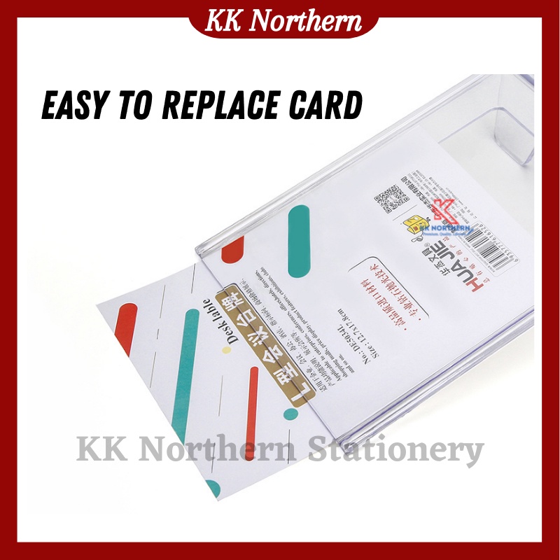 A4 Card Acrylic Table Stand Strong L Shape Transparent Card Stand ...