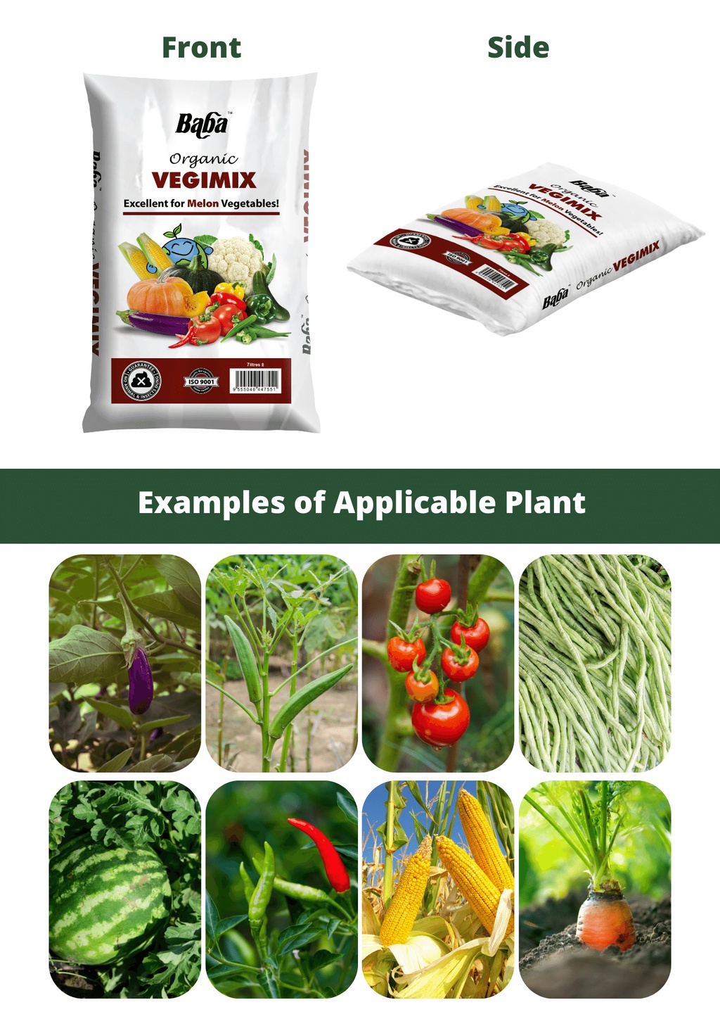 READY STOCK | Baba Organic Vegimix 7L / 28L | Soil Mix|Tanah Sayuran ...