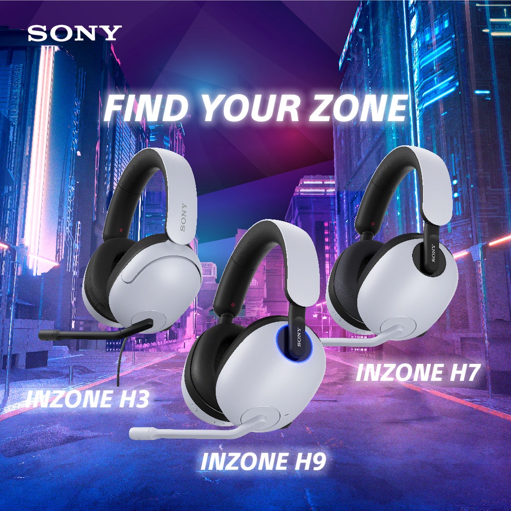 Sony INZONE H3 / H7 / H9 Wired / Wireless Gaming Headset with 360 ...