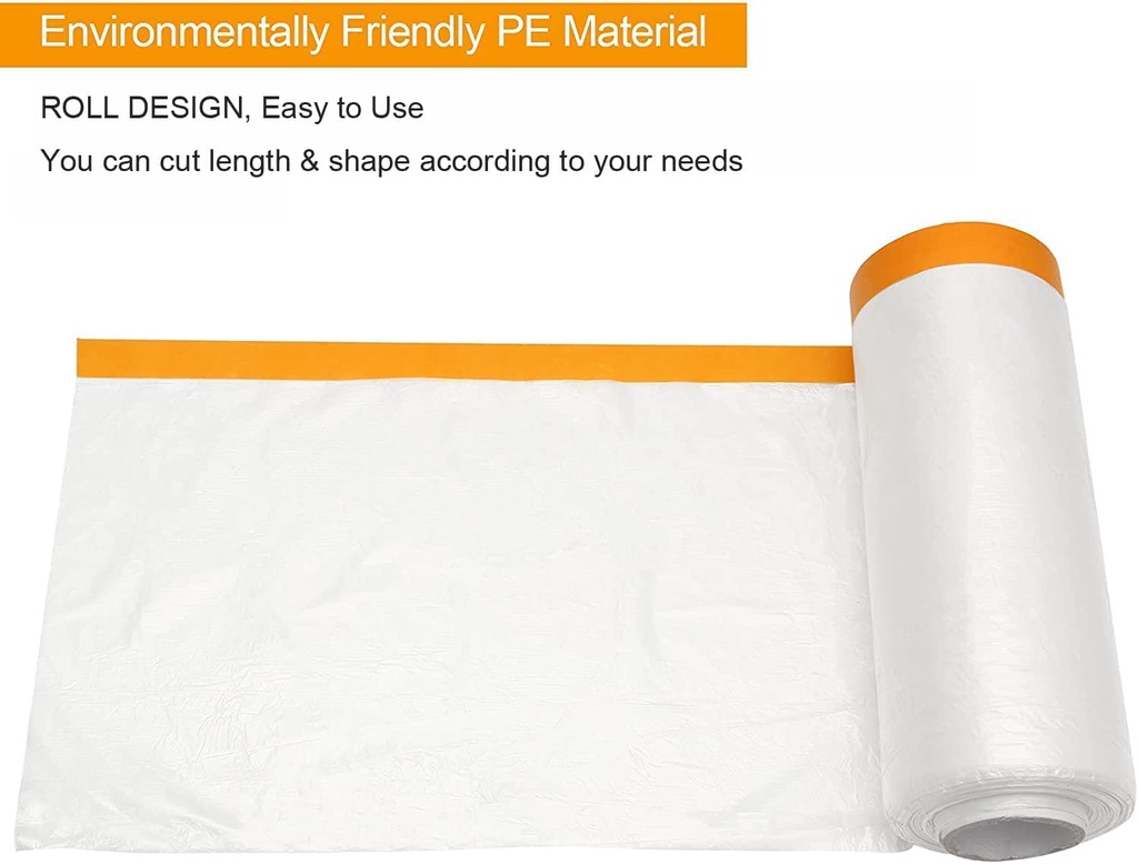 [Filem Penutup Cat] Masking Film with Tape 30–400cm Car Painting ...