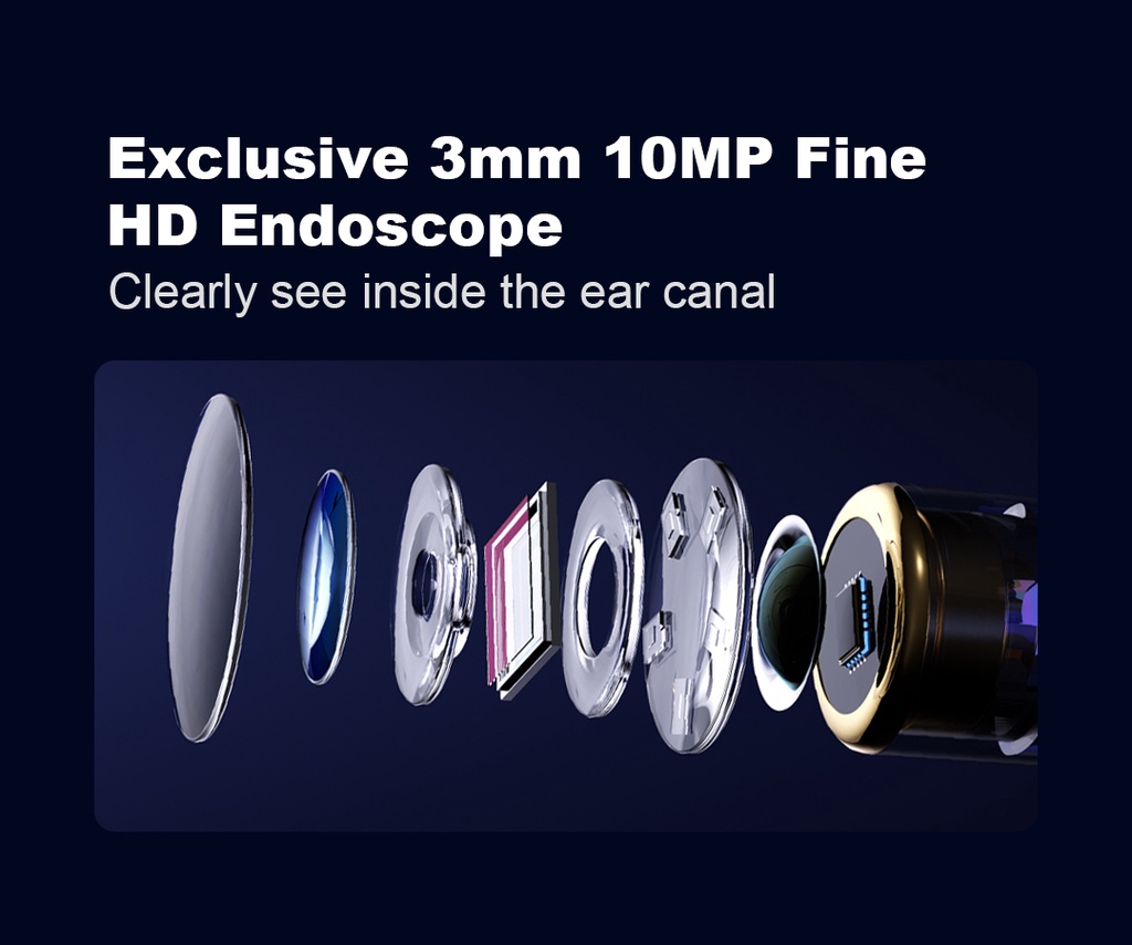 Bebird Note 5 Pro | 10MP | Smart Visual Ear Sticks | 300W HD Endoscope ...