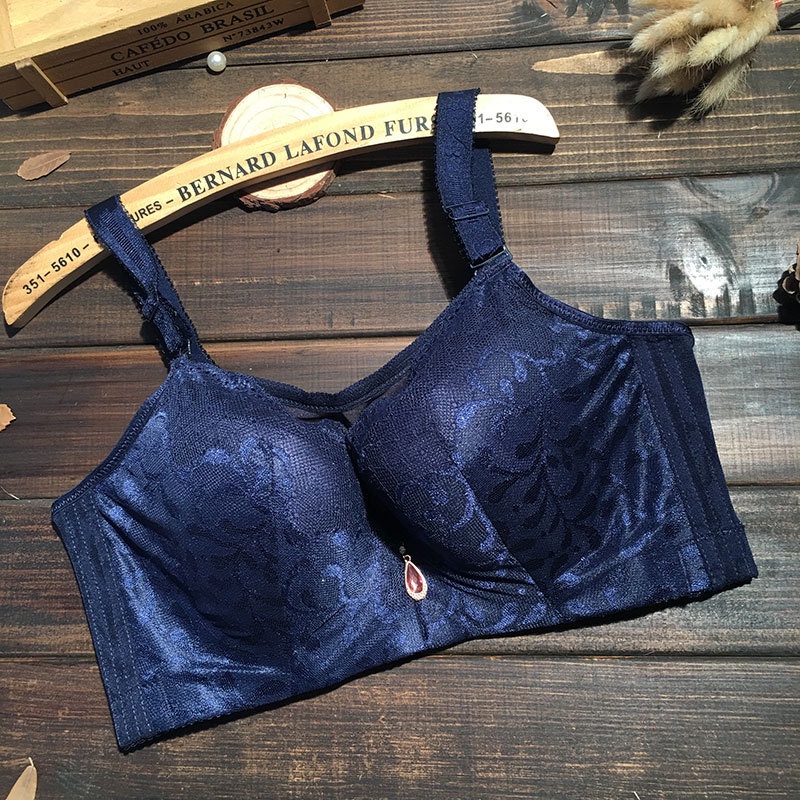 Women's Plus Size Full Cup Bra Lace EF Big Cup Wired Sexy Bra Push Up ...