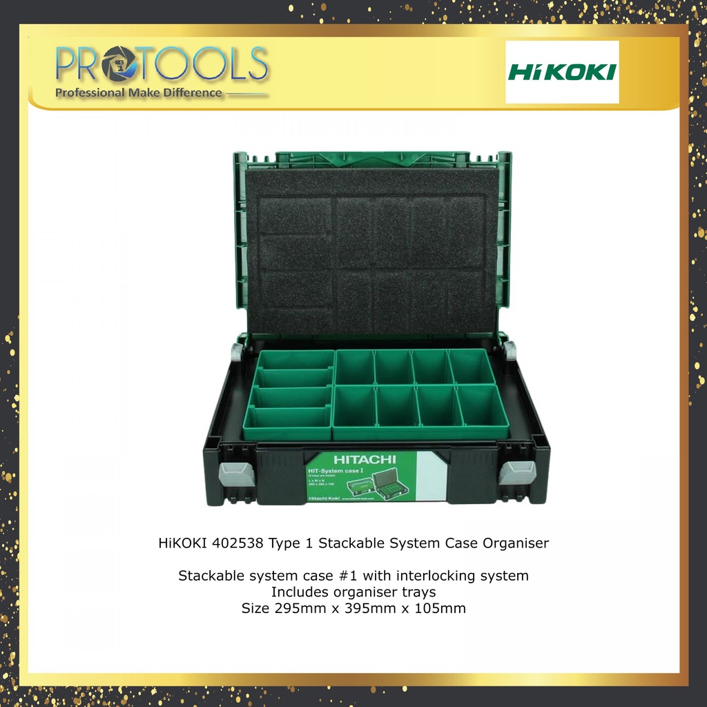 HiKOKI 402538 Type 1 Stackable System Case Organiser | Shopee Malaysia