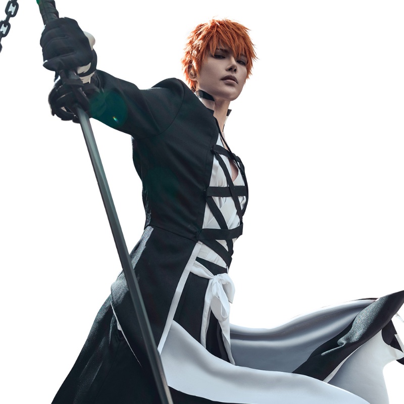Anime Bleach Kurosaki Ichigo Cosplay Costume Thousand-Year Blood War ...