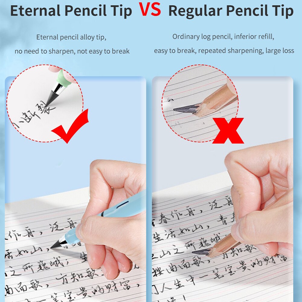 BSU FREE ERASER Eternal Pencil Permanent Erasable No Need Sharpening ...