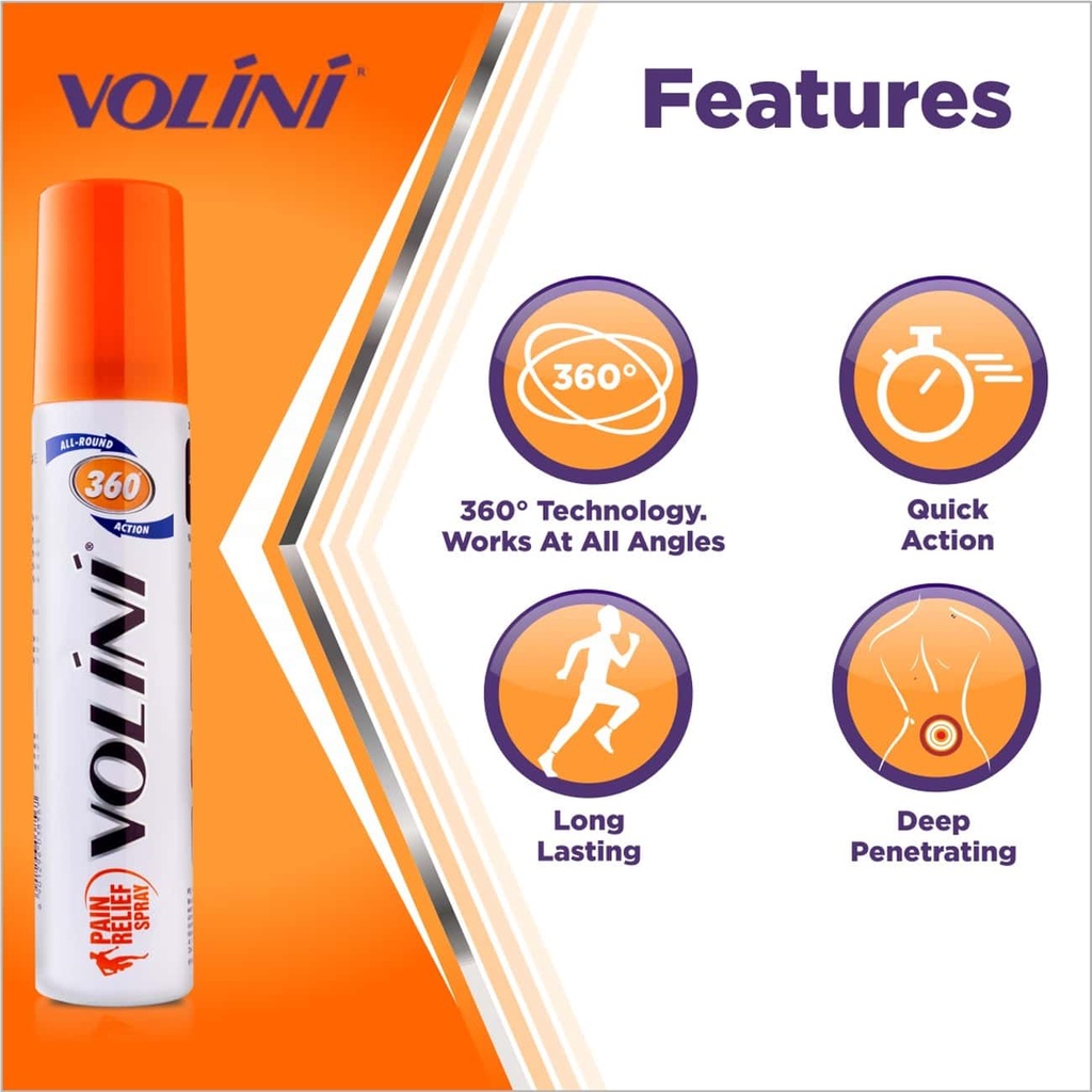 Volini Pain Relief Spray (60g/86ml) | Shopee Malaysia