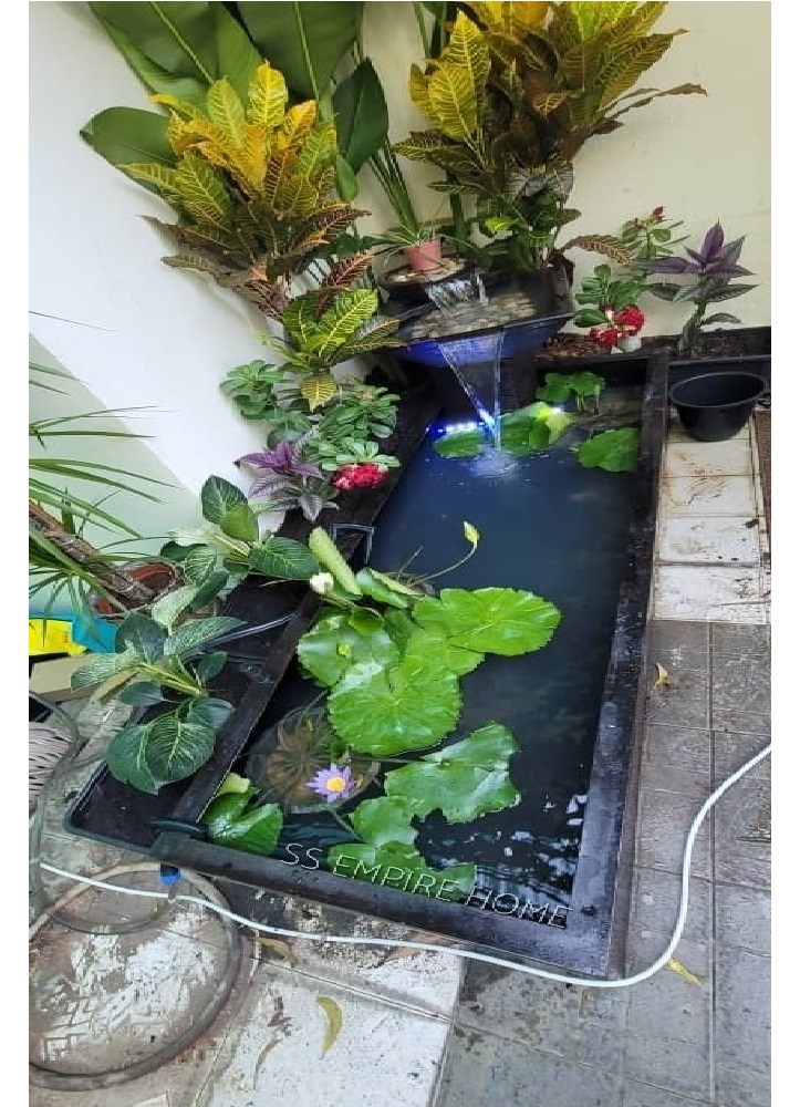 S60 Yellow 6x2 Feng Shui Water Pond Fountain Kolam Air Sandstone Garden ...