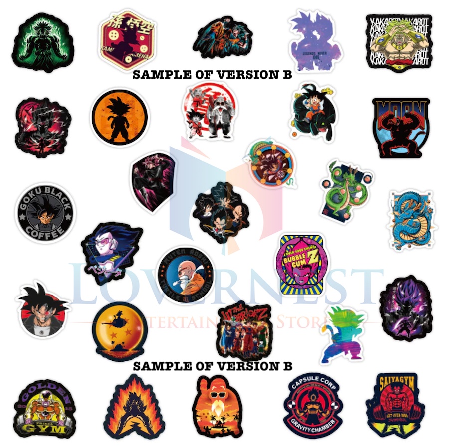 25/50/100PCS Anime DRAGON BALL Reward Stickers for Kids DIY Graffiti ...