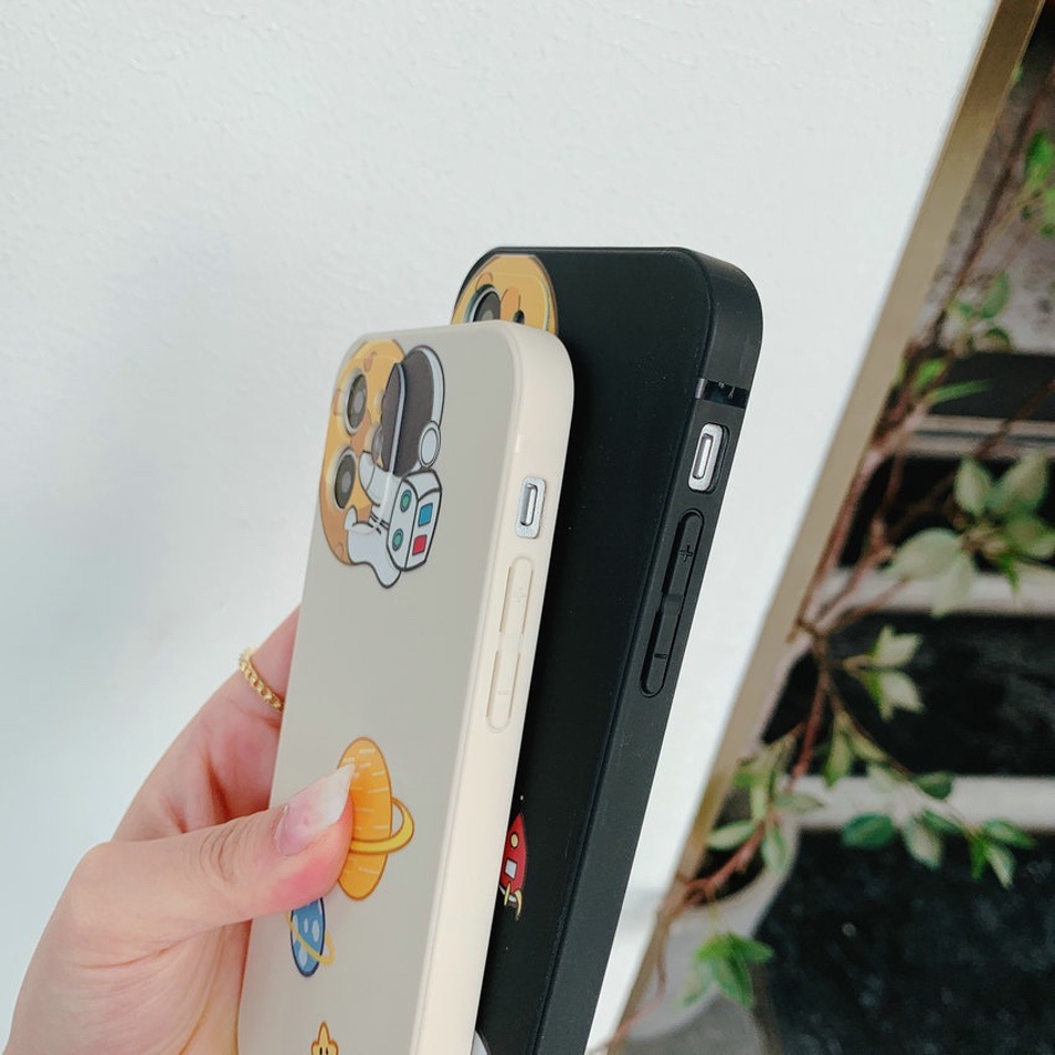iPhone 11 Astronaut Side Stripe Case Soft Square Edge iPhone 14 Case ...