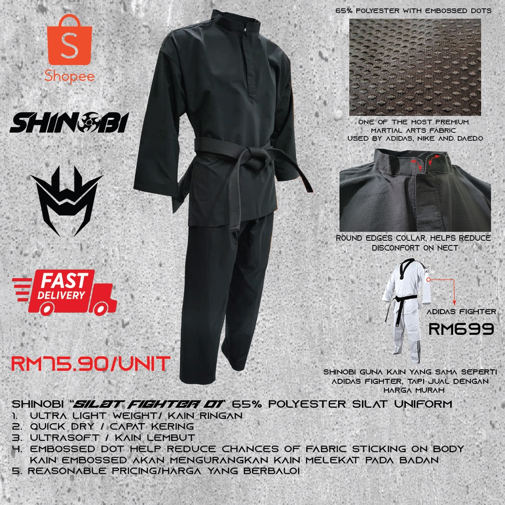 SHINOBI Silat Fighter Competition Ready (Baju Pertandingan) 65% ...