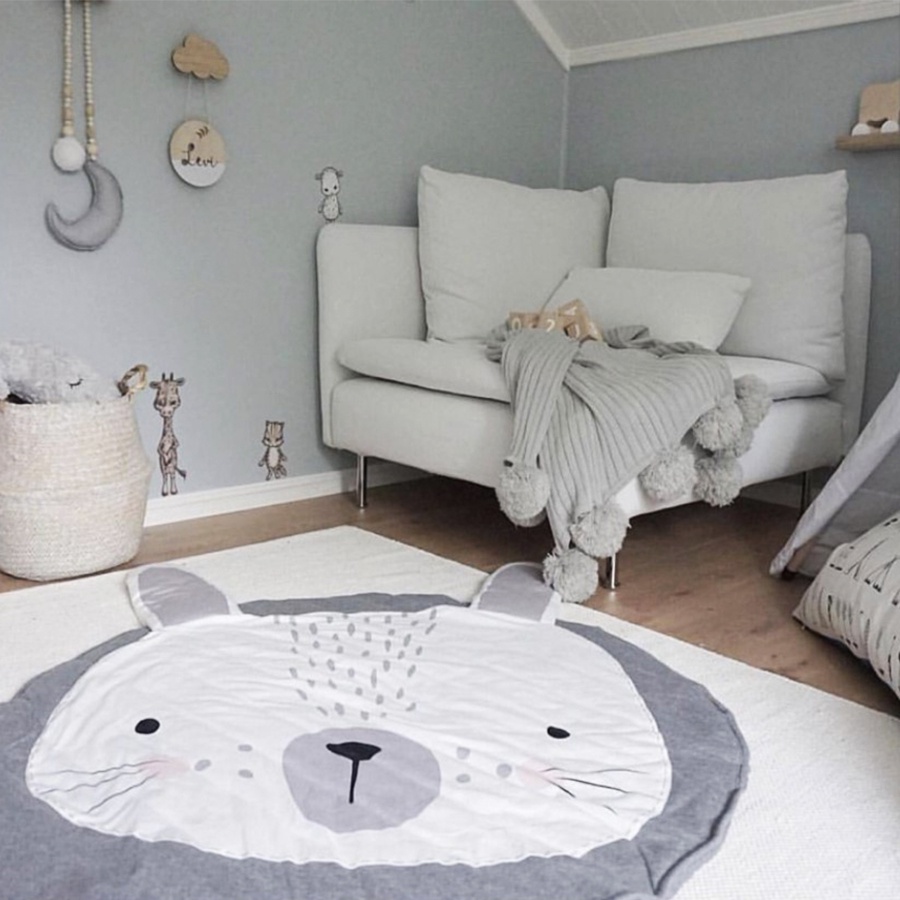 Newborn Baby Play Mat Kids Cotton Playmat Crawling Gym Soft Children ...