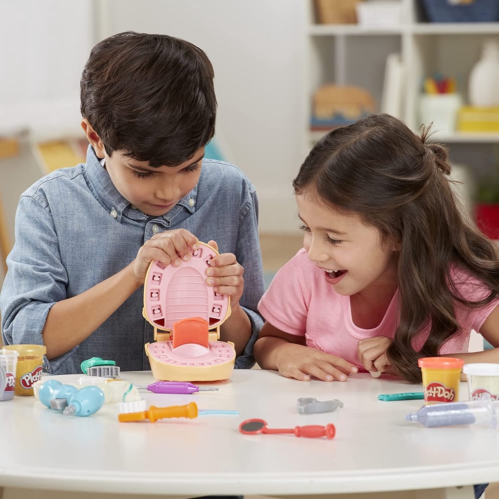 Play-Doh Drill 'n Fill Dentist Set Pretend Dental Tooth Care Play for ...