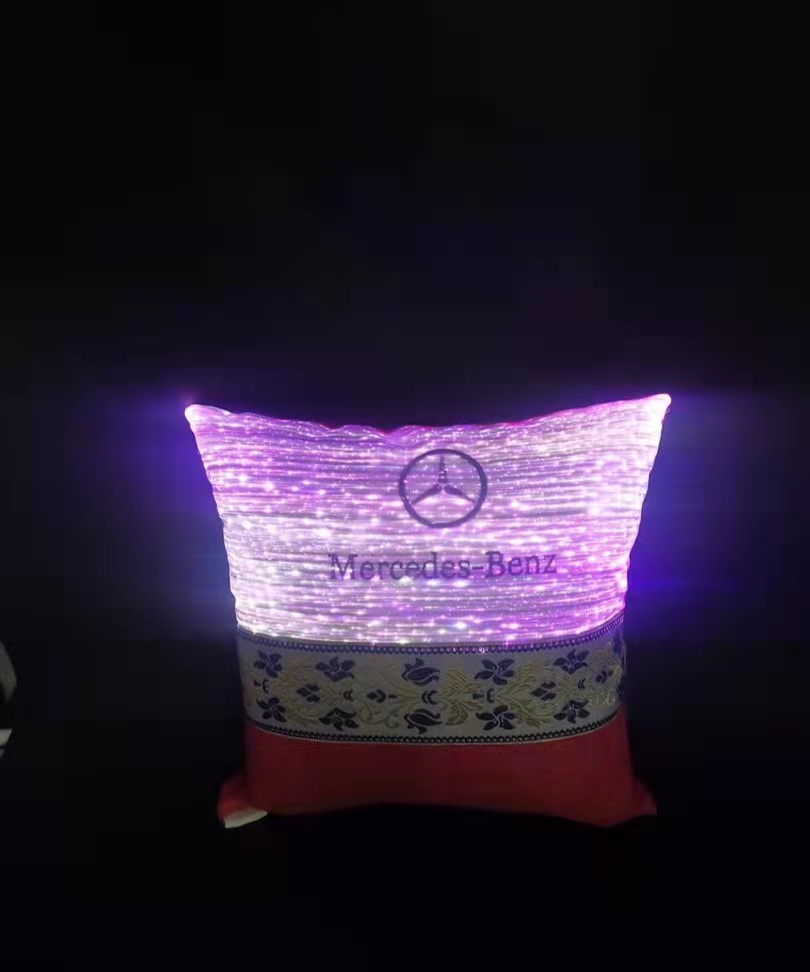LED Pillow Full Set Car Interior Decorative Fiber-Optic Glowing Light ...