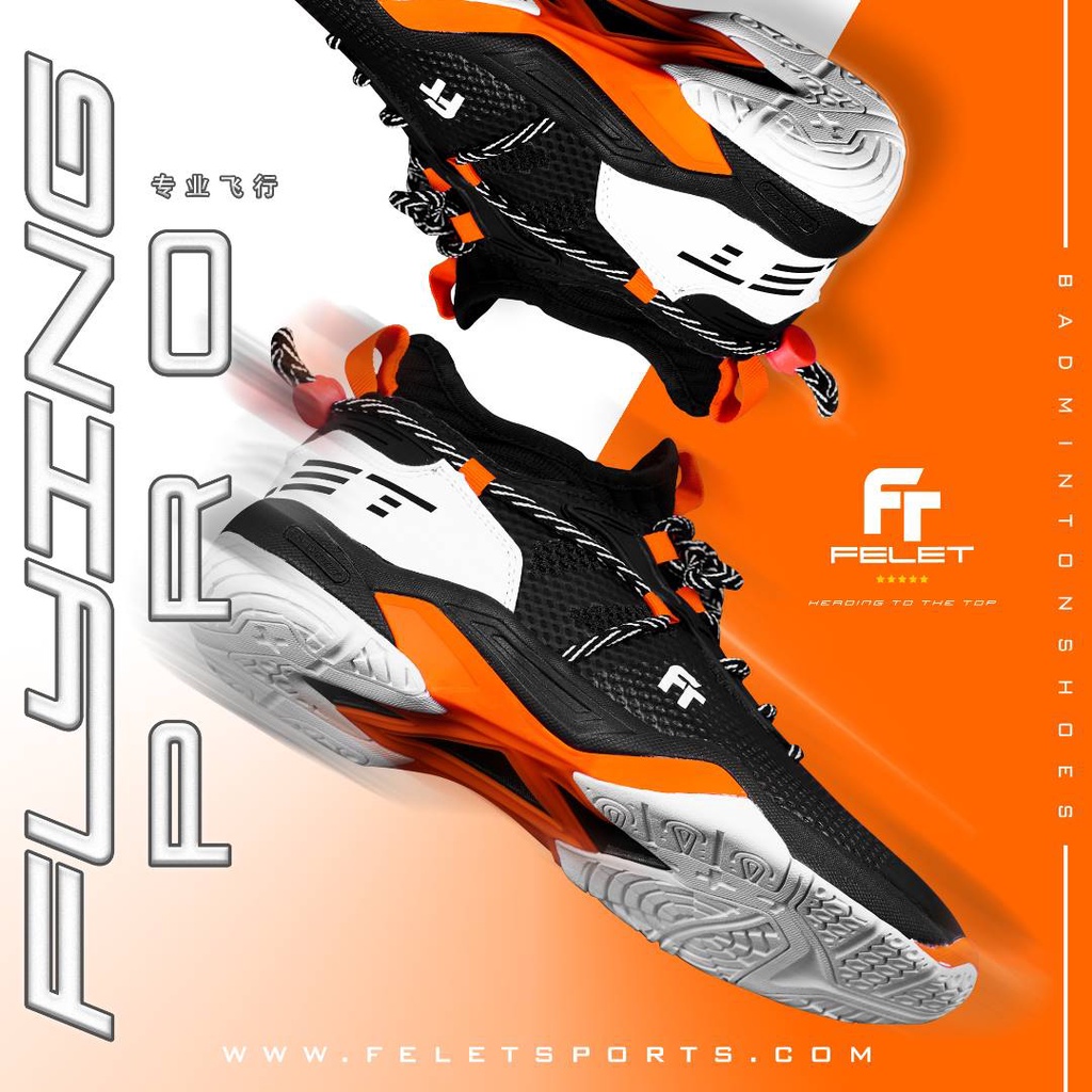 Felet Flying Pro Badminton Shoes Pro Series High End Kasut Badminton ...