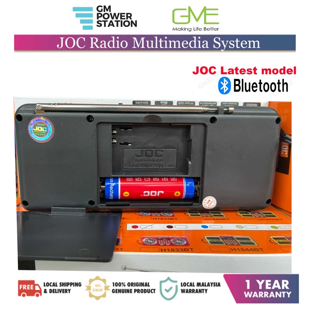 JOC Radio 1822UR-BT Rechargble with AL-QURAN 100% ORIGINAL ready stock ...