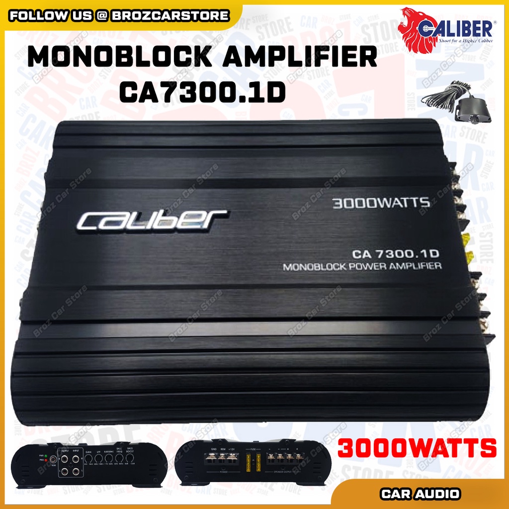 Caliber Monoblock Power Amp CA-7300.1D 3000Watts Mono-Block Car Power ...