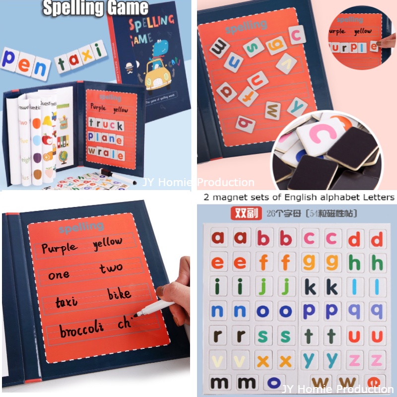ABC Puzzle ABC Spelling Game Sticker ABC Letter Kid Puzzle Mainan ABC ...