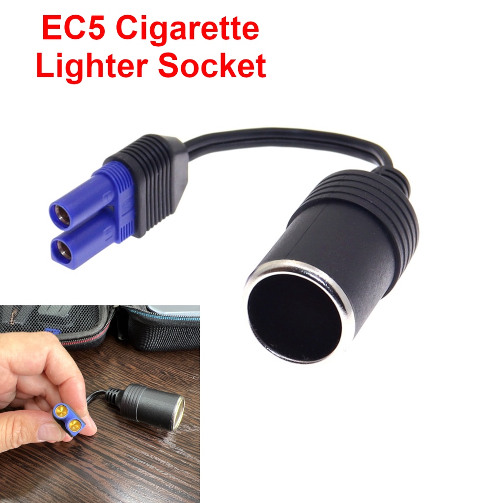 EC5 Turn Cigarette Lighter Socket Cable 12V DC Adapter for Car Battery Booster Automobile Jump ...